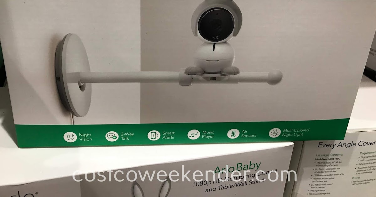 Arlo Baby Monitoring Camera and Table/Wall Stand | Costco Weekender