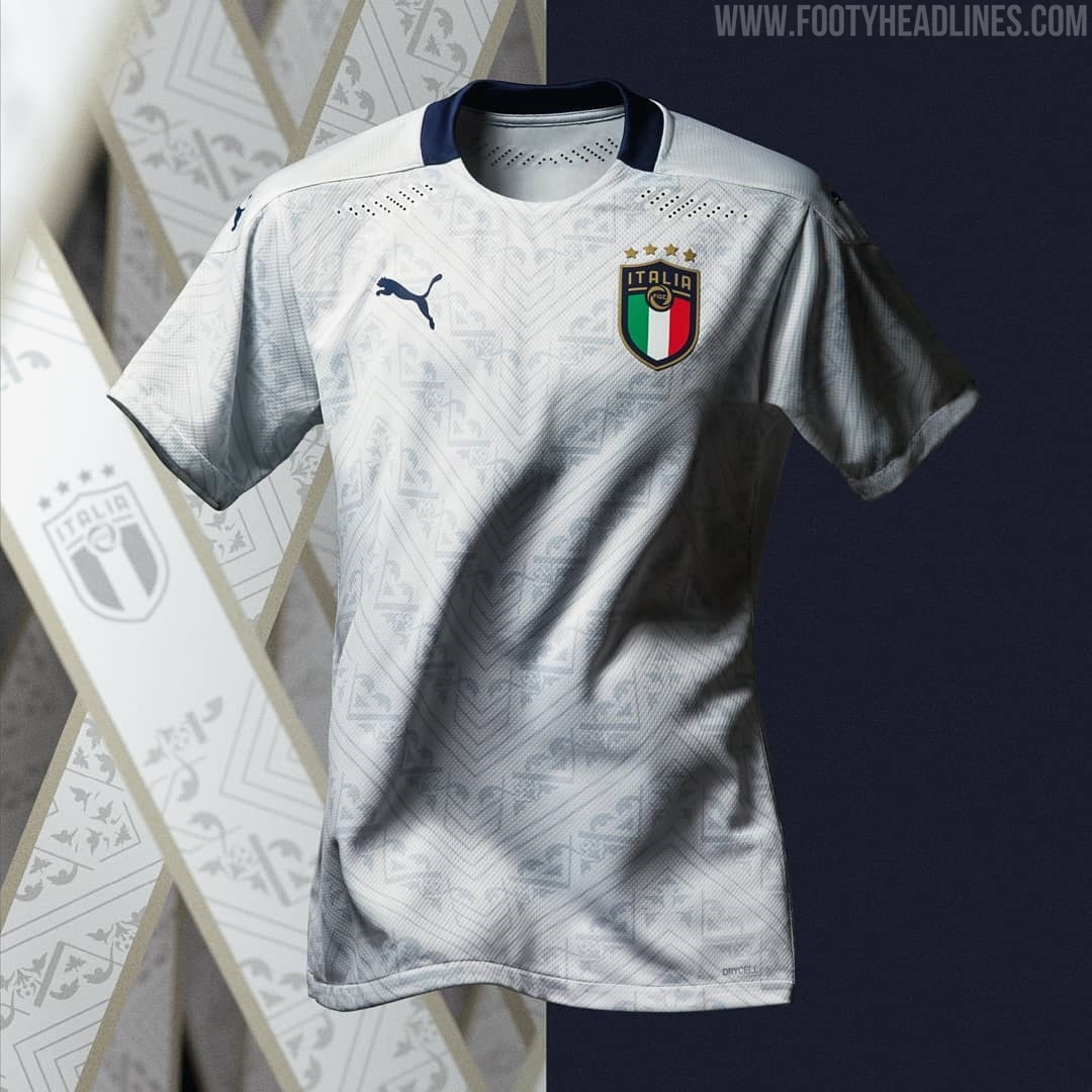 Puma Italy EURO 2020 Home, Away, Third & Goalkeeper Kits - "Renaissance ...