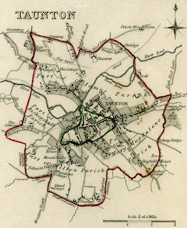 Somerset (& Bristol) Postal History: Taunton - Maps and Postcards