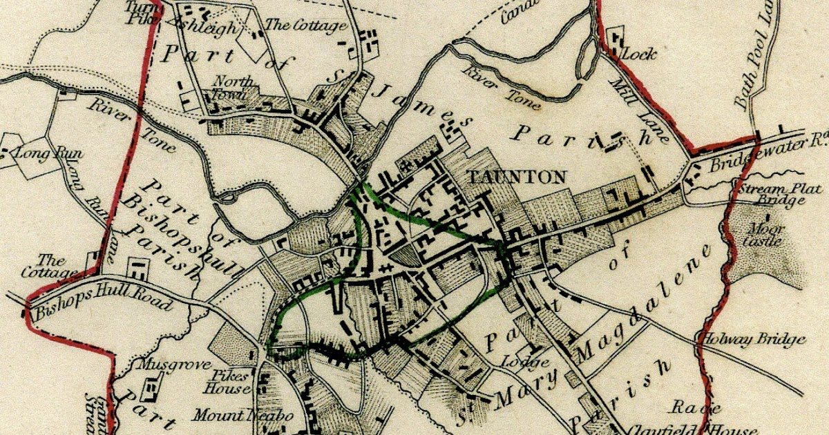 Old Taunton Map ~ mapcove