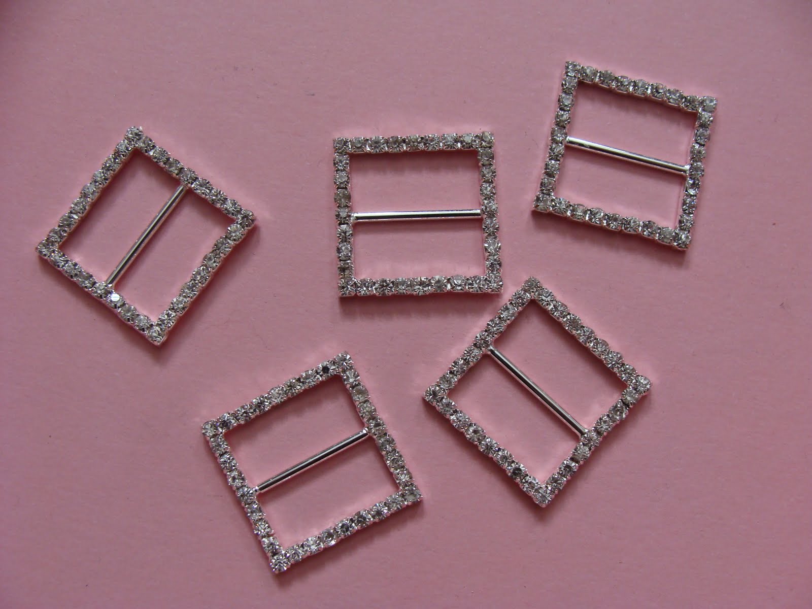 destash: Rhinestone buckle slides