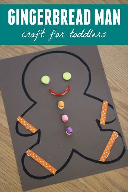 Toddler Approved!: Gingerbread Man Collage Craft