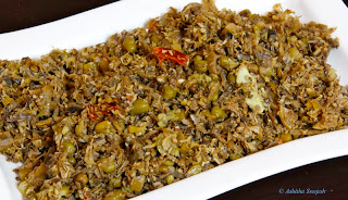 Try me from Recipe Basket.......: Koombu Thoran(Banana Blossom dish)