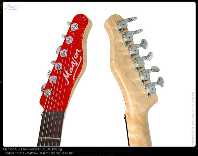 MUSE : Manson MB1 Red Glitter - Guitar Made for Matthew Bellamy