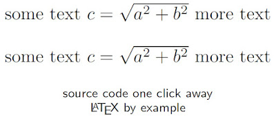 Latex Kurs: latex inline equation / latex equation in text
