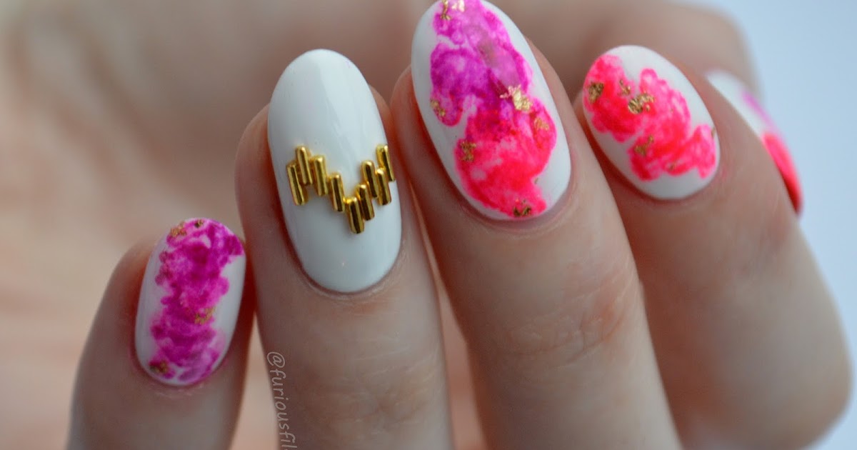 Festival Nails: Neon Smoke Nail Art - FURIOUS FILER