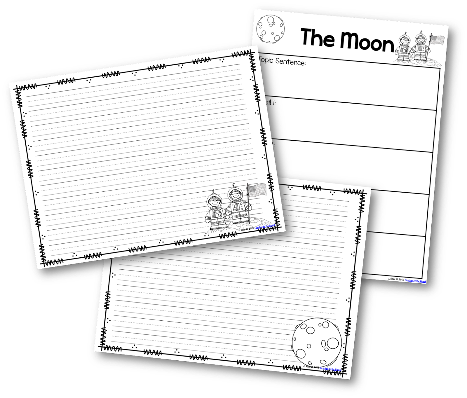 Moon Writing {Freebie} - Teacher by the Beach