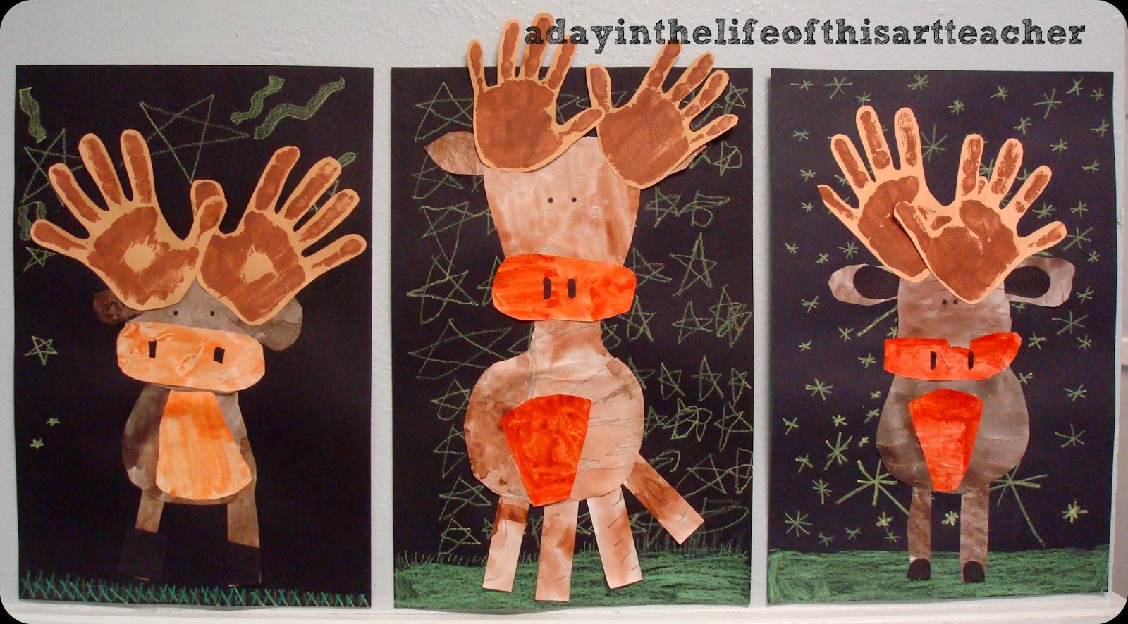 Art with Mrs. King: Hand Print Moose