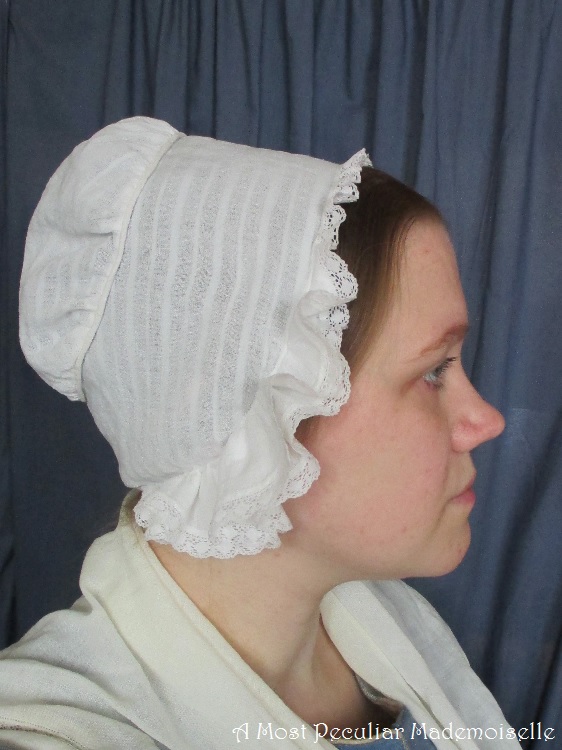 A Most Peculiar Mademoiselle: 1840s Cap Lace Trimmed and Starched