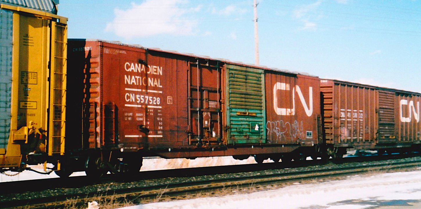 Trackside Treasure: CN green-door combination boxcars