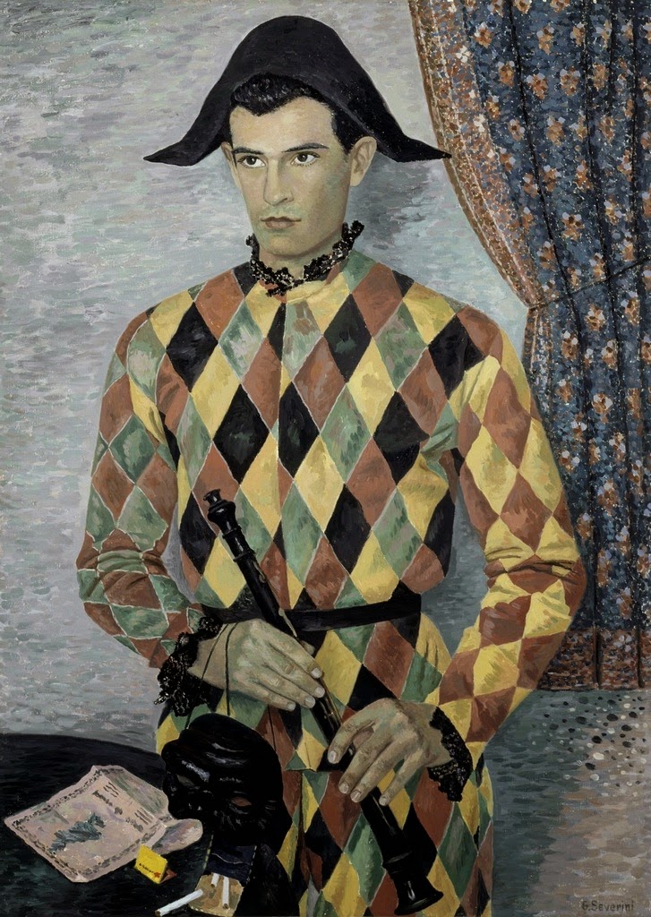 ART BLOG: Gino Severini - Arlequin. Portrait of Nino Franchina 1938
