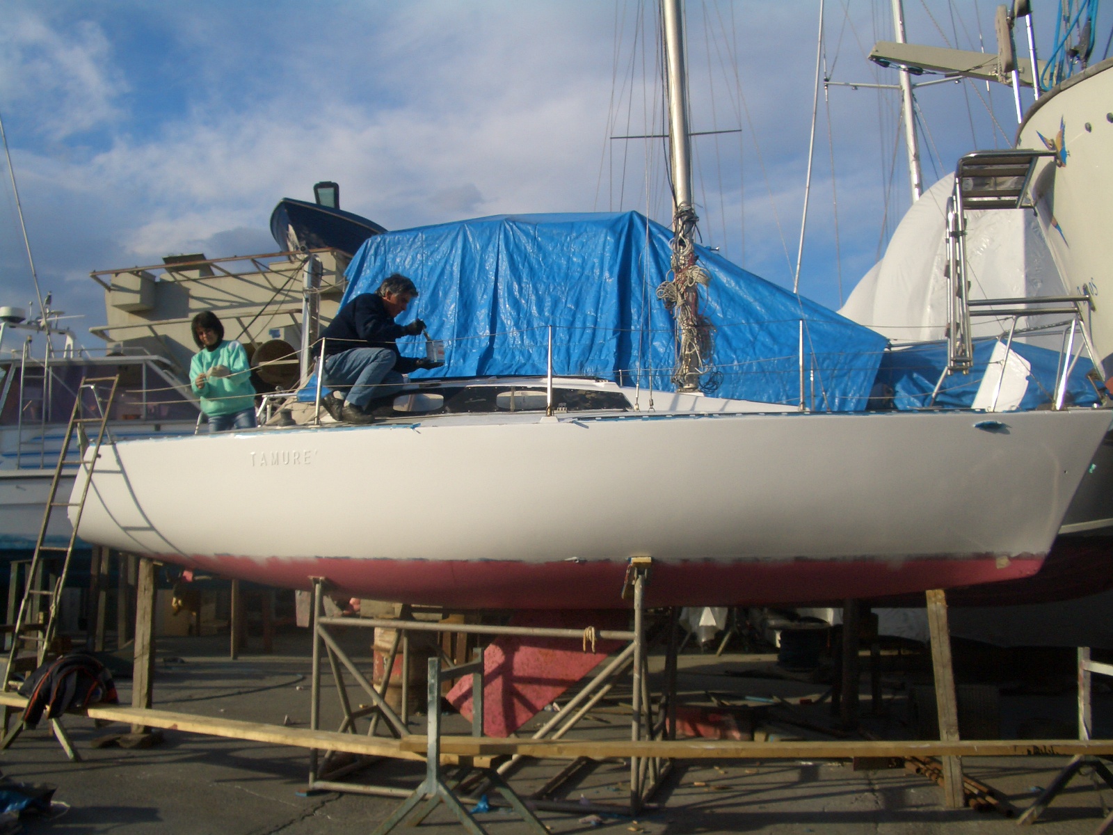 Madamin Tamurè 7,60 EC: Da deriva mobile a chiglia fissa...