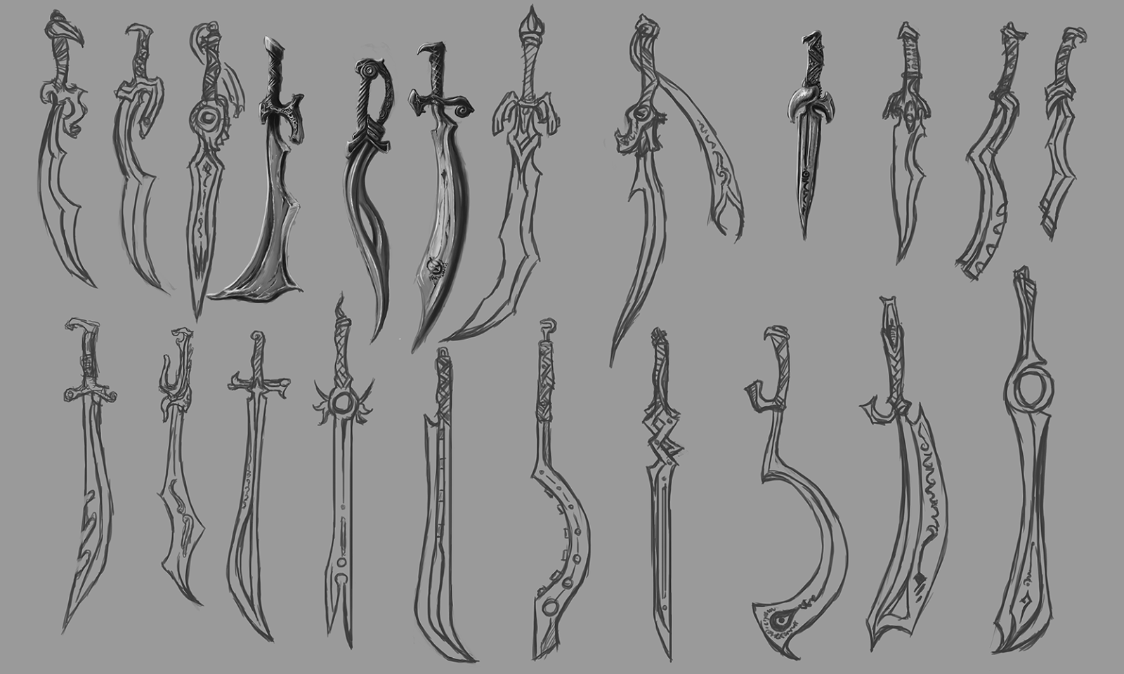 ArtStack of M10N: 1001 Arabian Nights MMORPG project sketches