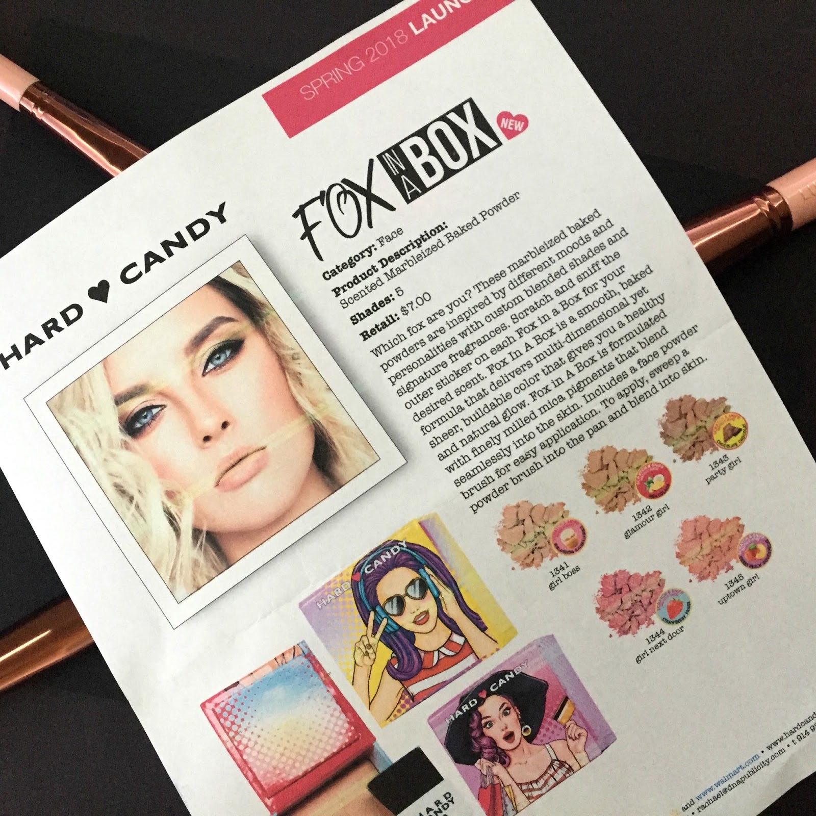 Hard Candy Fox In A Box Scented Marbleized Baked Powder in Glamour Girl ...