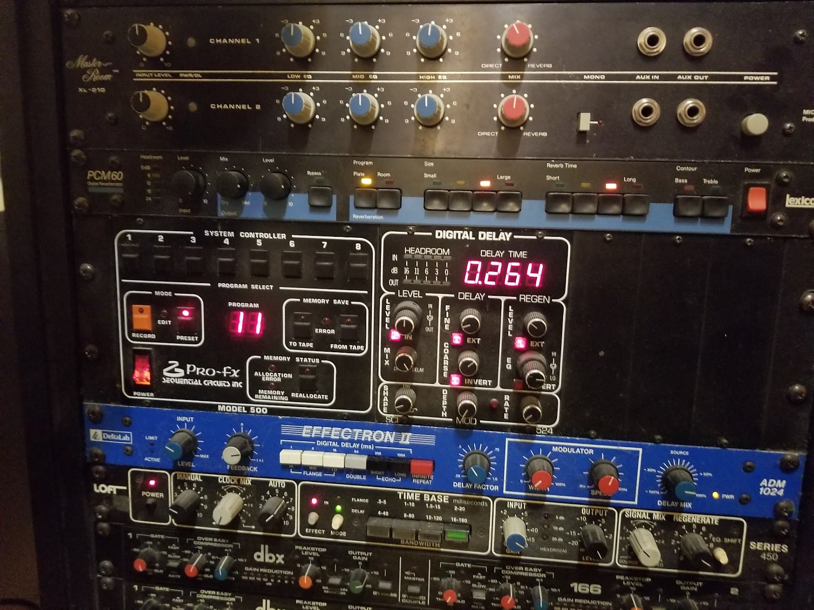 MATRIXSYNTH: Rare Sequential Circuits Model 500 Pro-Fx Digital Delay Rack