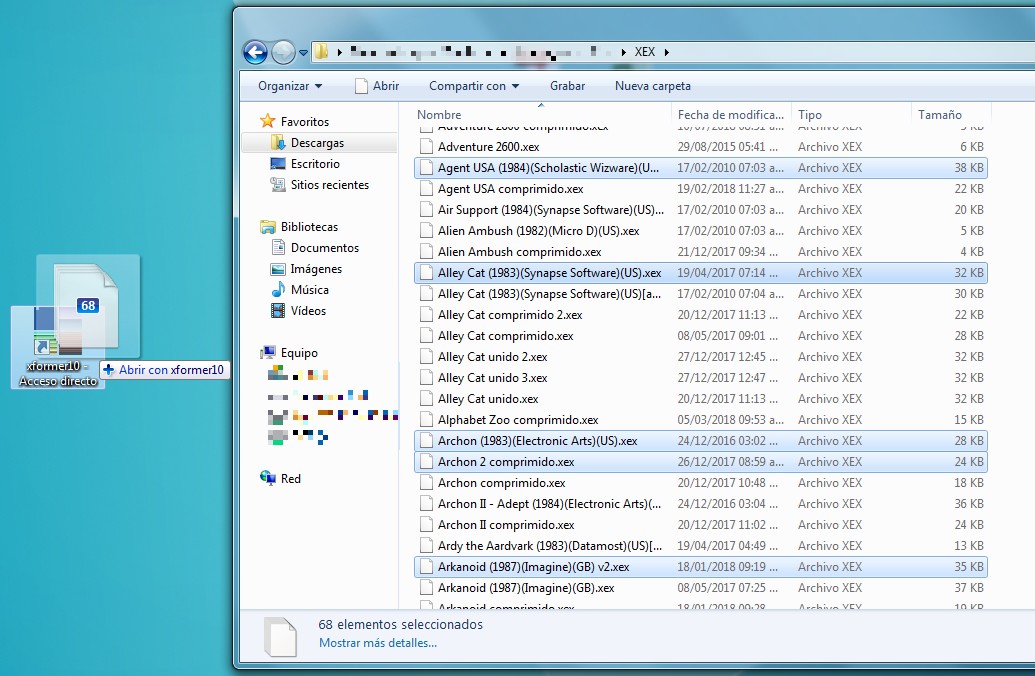 Como instalar XFORMER 10, emulador de computadoras Atari 8-bits