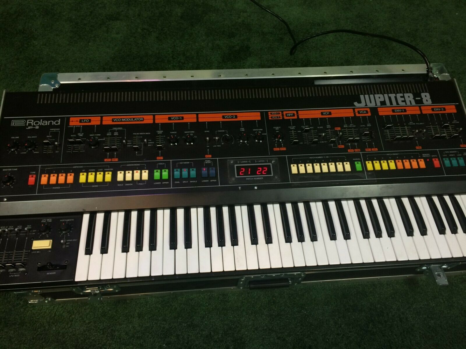 MATRIXSYNTH: Roland Jupiter 8 Synthesizer with Encore MIDI Retrofit SN ...