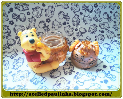 Ateliê da Paulinha: URSINHO POOH COM A COLMÉIA