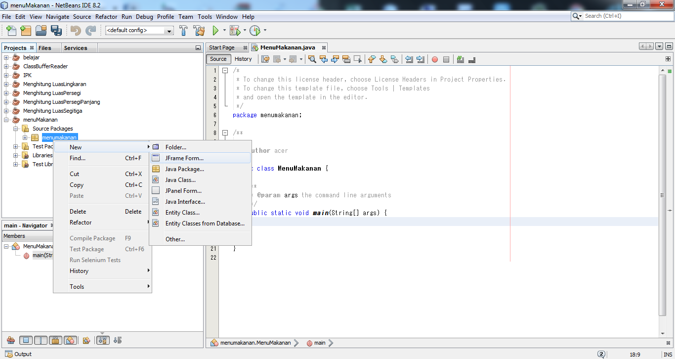 PantiPemograman.com: JAVA | Membuat Aplikasi Kantin dengan JFrame Form