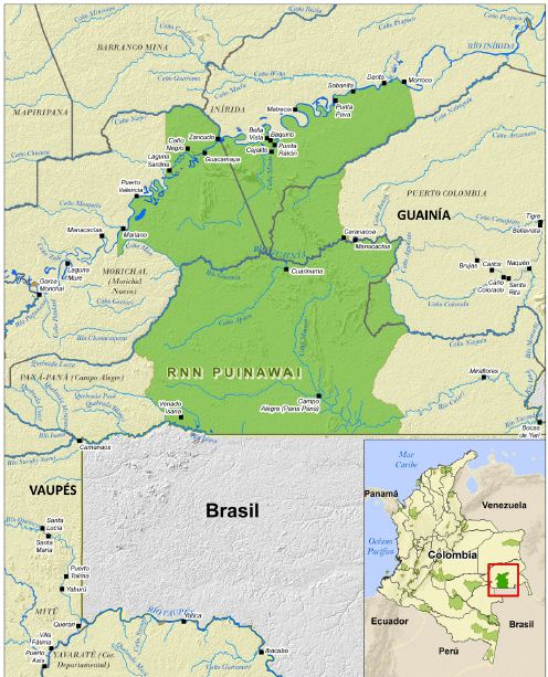 Sitio turístico de la Guainia