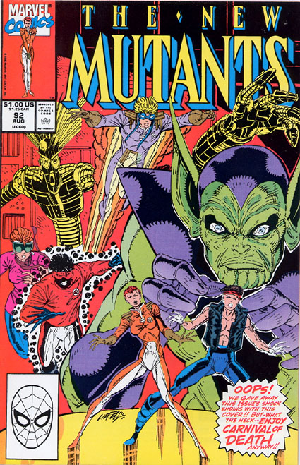 Marvel Comics of the 1980s: 1990 - The New Mutants #92