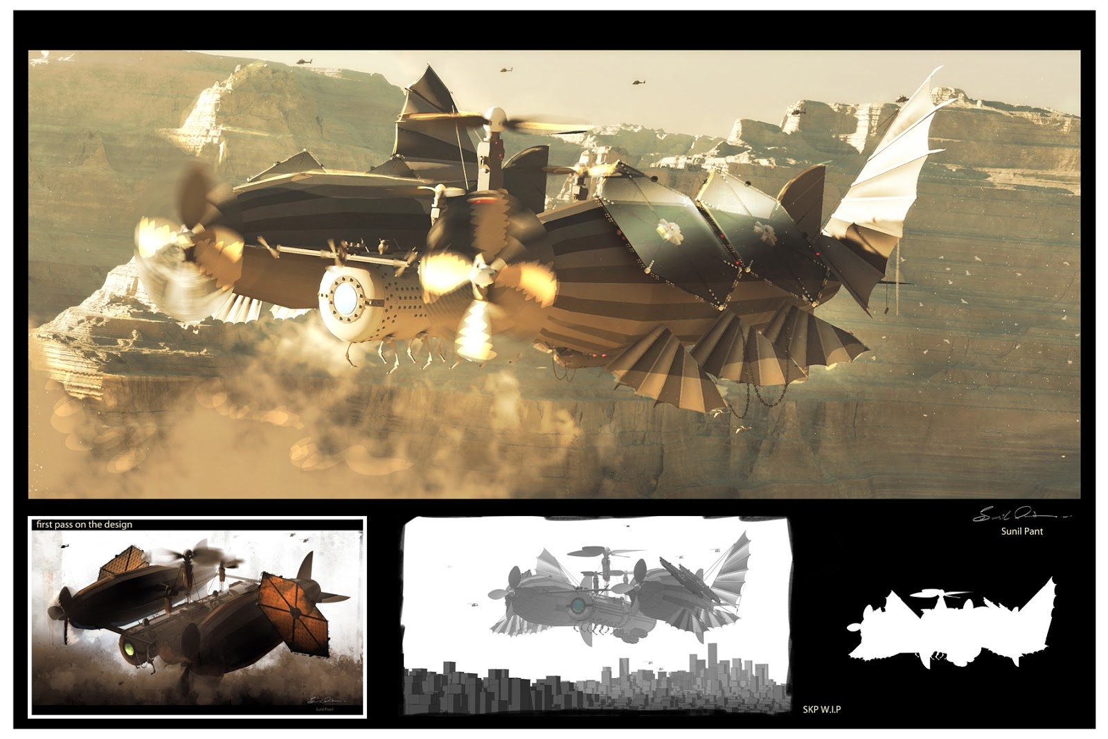 Sunil Pant Design : zeppelin design - 3D Sketch