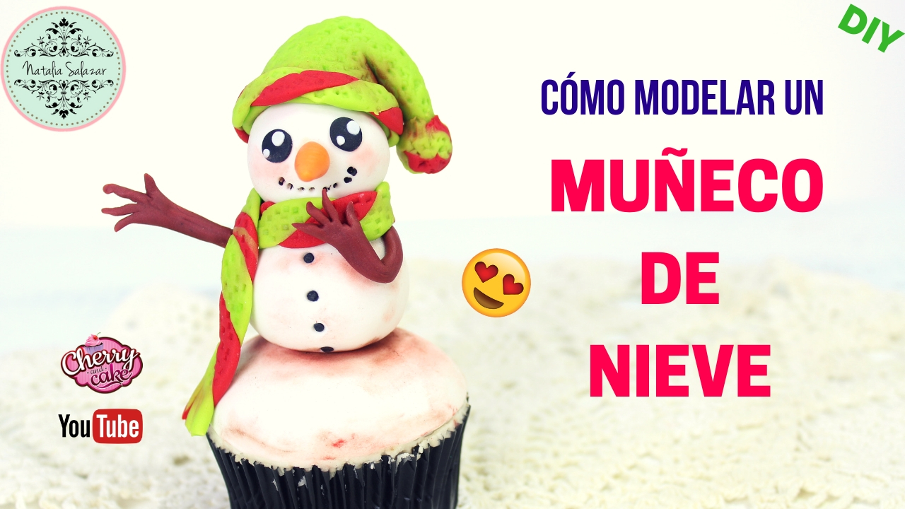 Cómo modelar un muñeco de NIEVE TIERNO en fondant