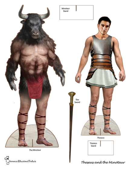 Glimmercat Education: Theseus and the Minotaur