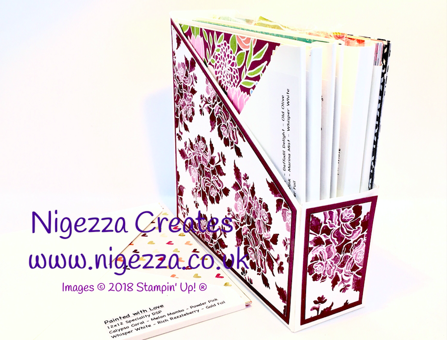 Nigezza Creates: 6x6 Paper Storage for Stampin' Up! Paper Shares