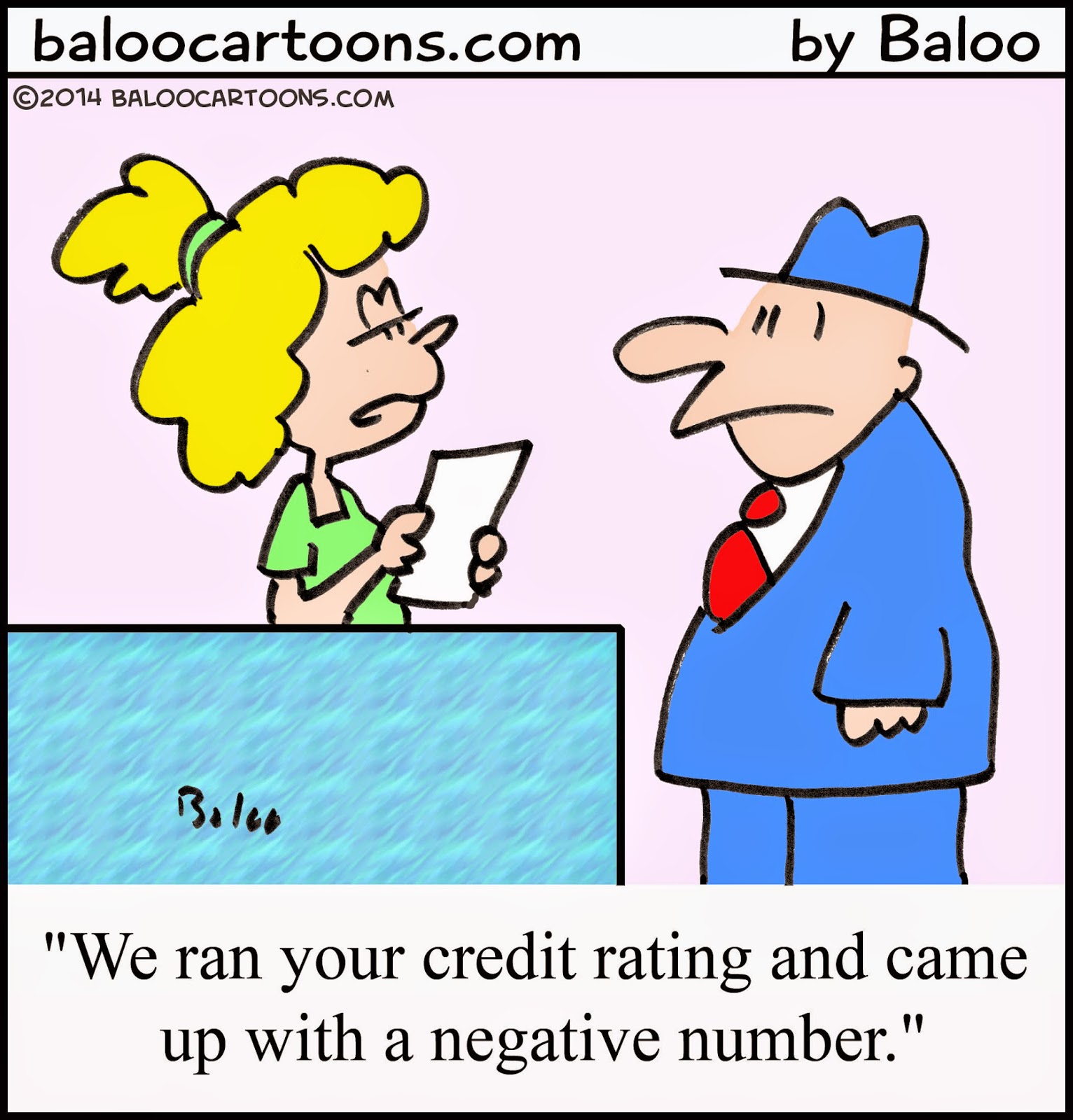 BALOO'S CARTOON BLOG: Credit cartoon