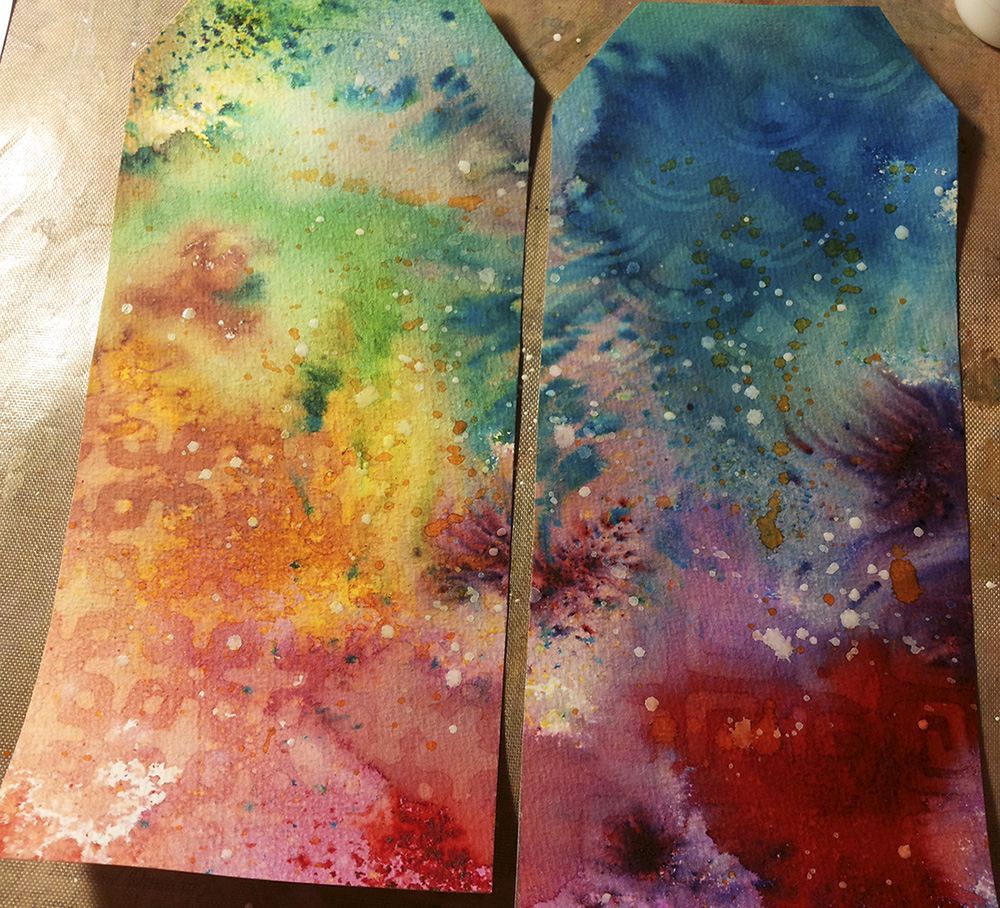 ARTplorations: WATERCOLOUR TAGS (with brushos) tutorial by Susanne