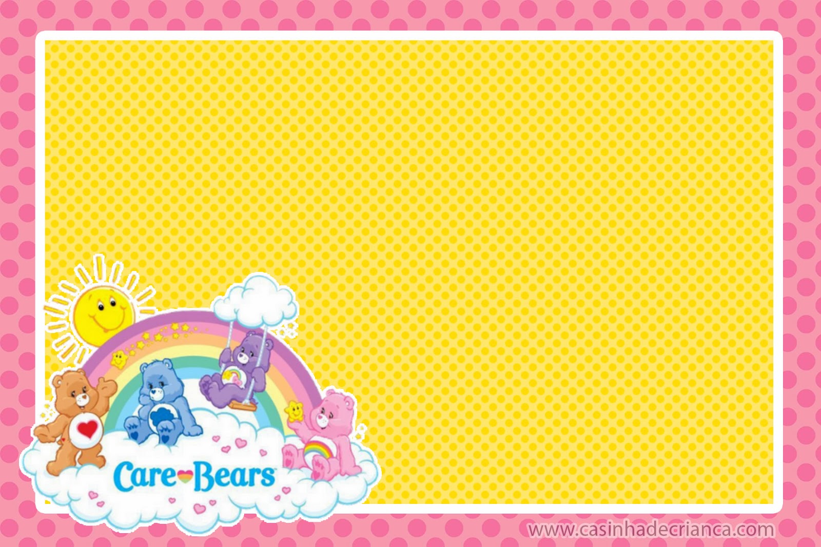 Kit para Fiesta de Care Bears para Imprimir Gratis. - Oh My Bebé!