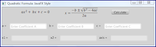 Inspired by Actual Events: JavaFX 2 Presents the Quadratic Formula