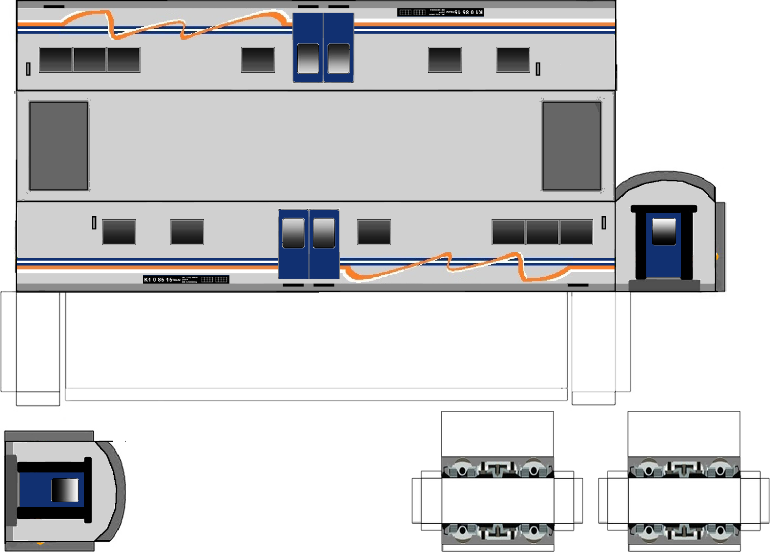 PAPERCRAFT KERETA PENUMPANG DAN BARANG INDONESIA 2016