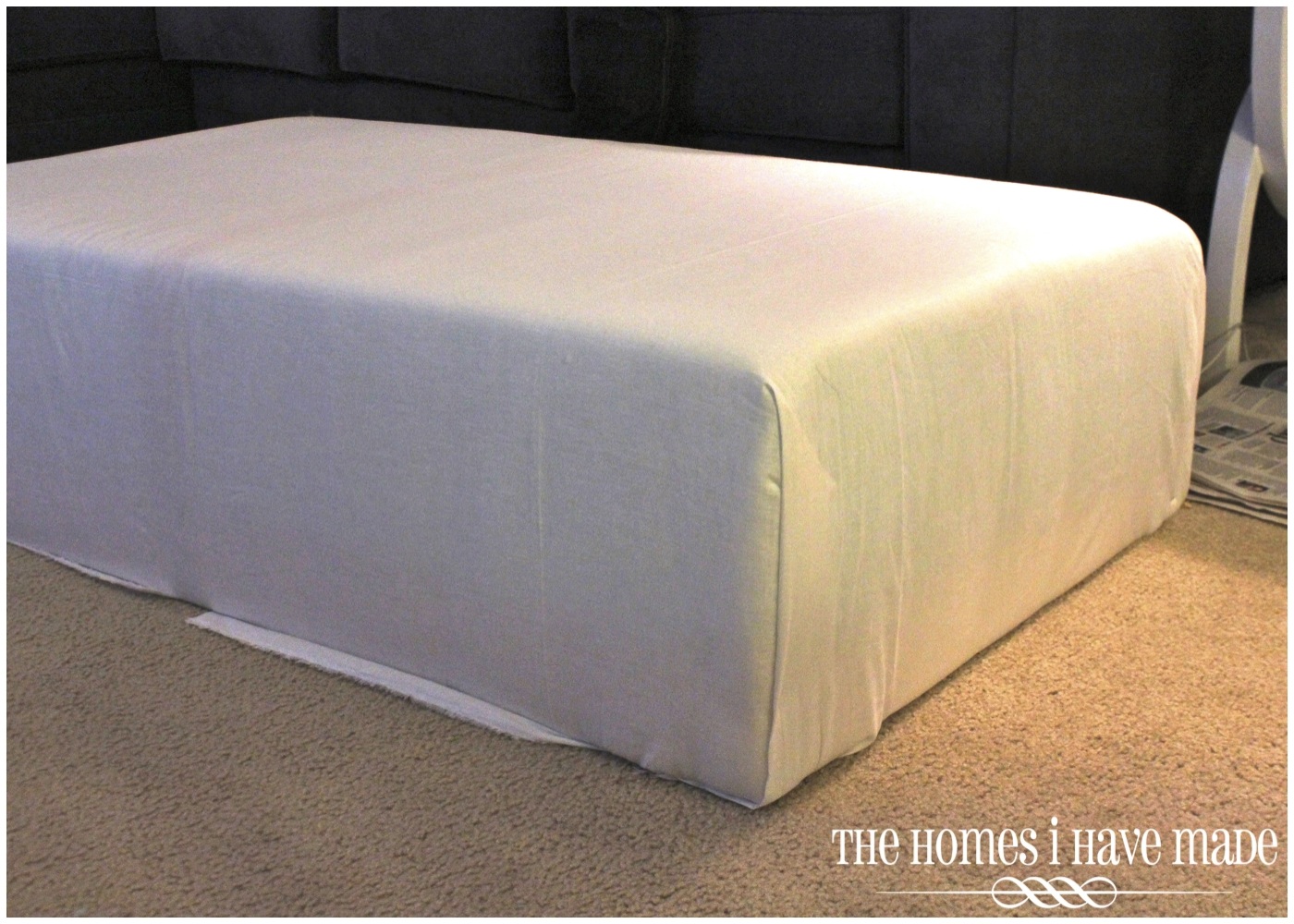 How to Make an Oversized Ottoman - The Homes I Have Made
