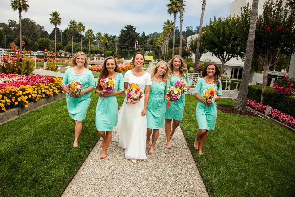 Flowers By Nikelle: Layton + Meredith: Colorful and Classy in California