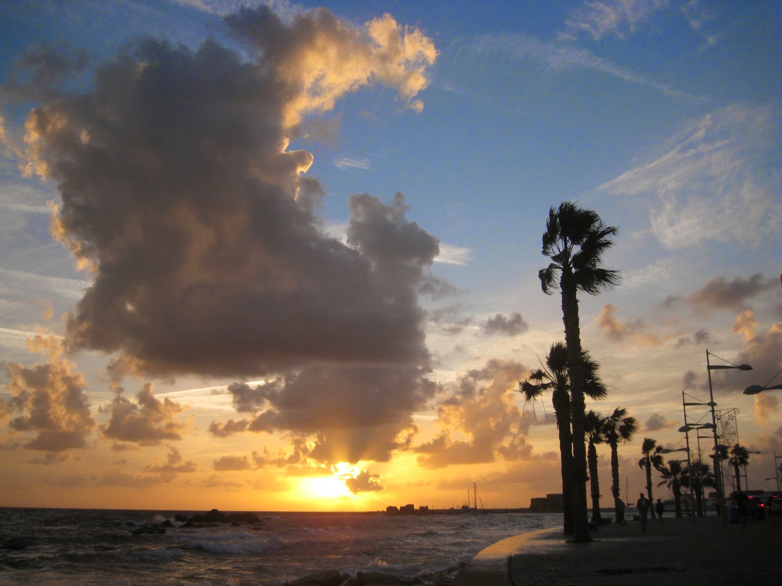 Amazing Cyprus: Sunset at Paphos Harbour, Cyprus