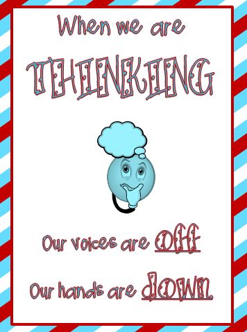 Classroom Freebies Too: Stop and Think poster