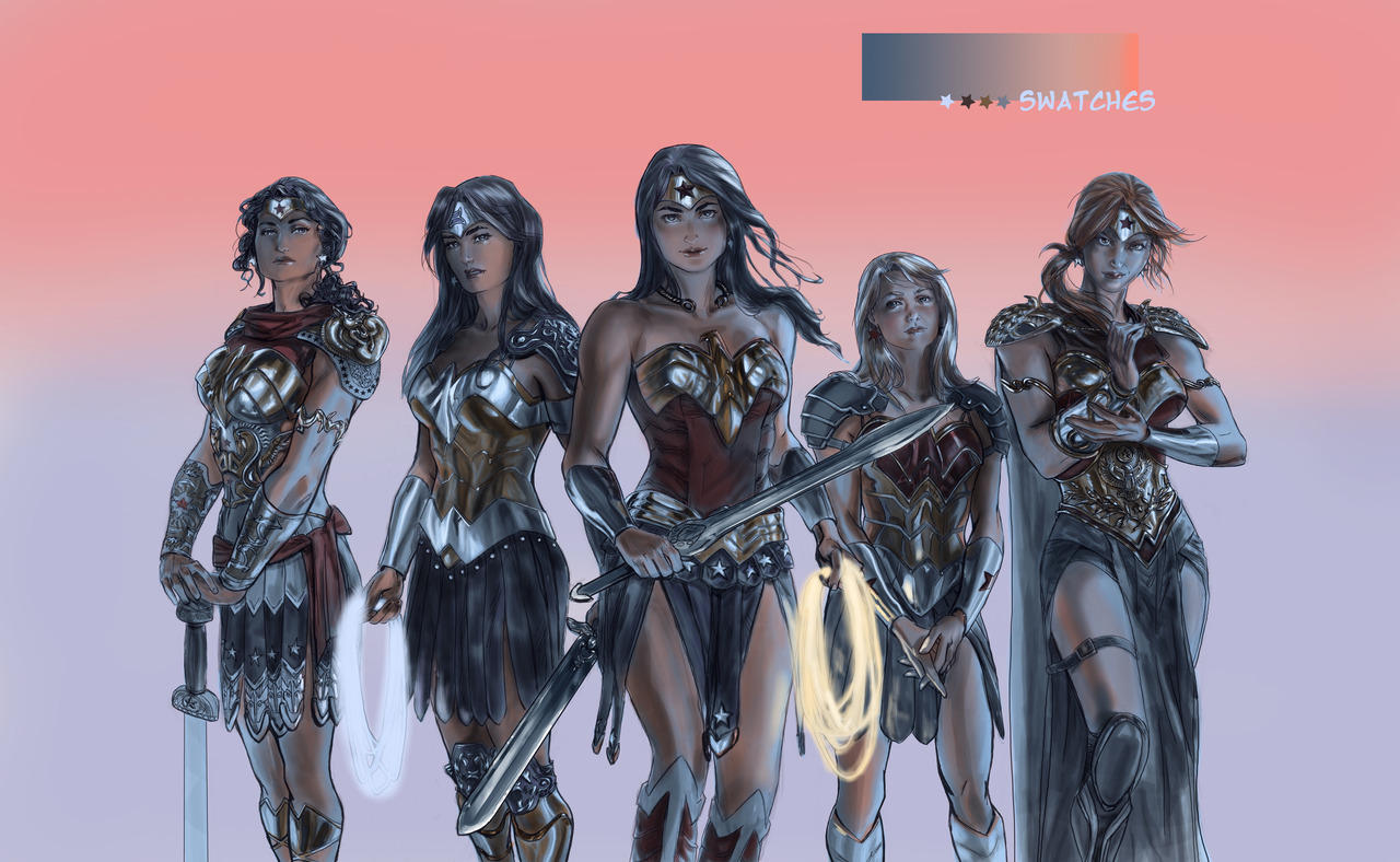 Franciscan Focus: Nifty Wonder Woman fan art by Mina Rho