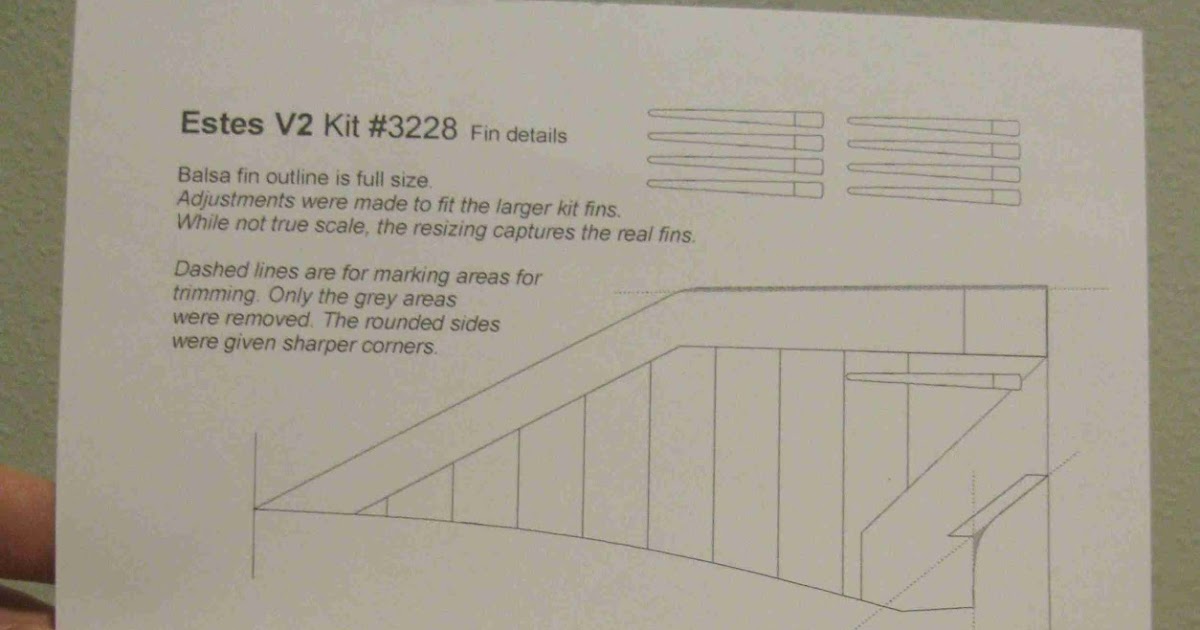 Model Rocket Building: Estes V2 Build Part 11 Semi Scale Fin Shape