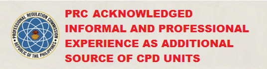 Professional work experience will now be an additional source for CPD ...