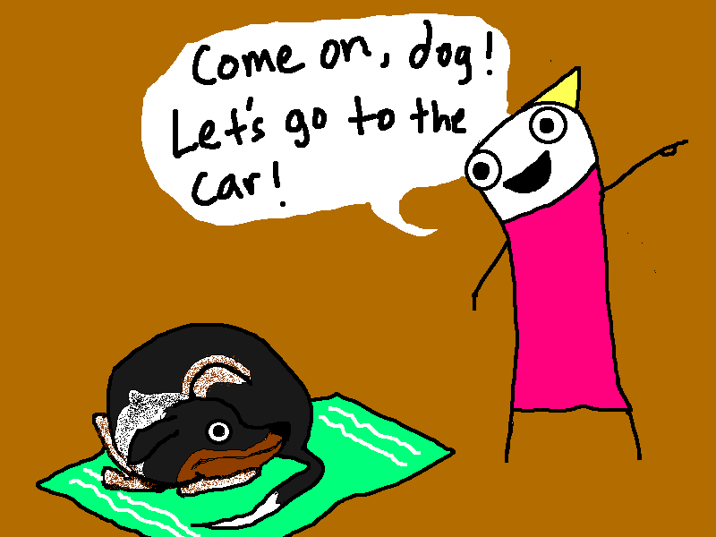 Hyperbole and a Half: Wild Animal (The Simple Dog Goes for a Joy Ride)