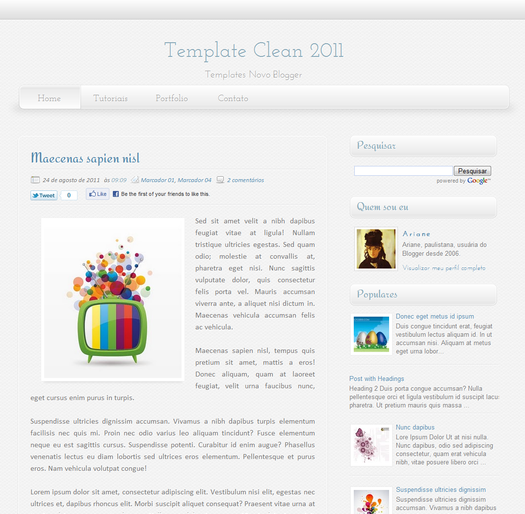 Super Clean Blog TemplateFree Blogger Templates ,Premium Blogger ...
