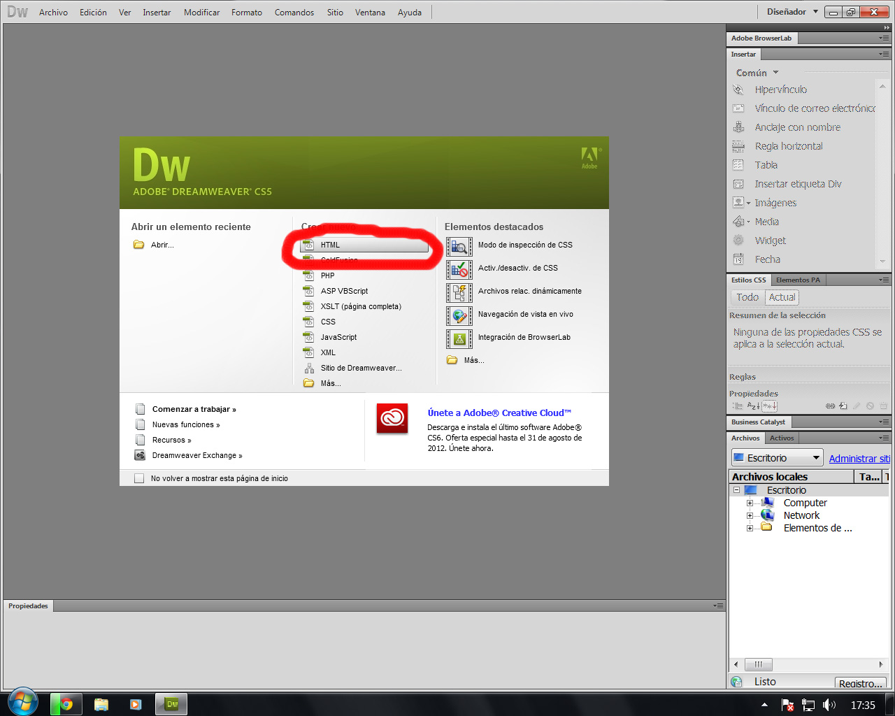 Tutorial de Dreamweaver: agosto 2012
