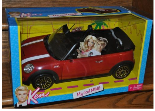 Barbie News: Barbie Ken 'My Cool Mini Cooper' na caixa ...