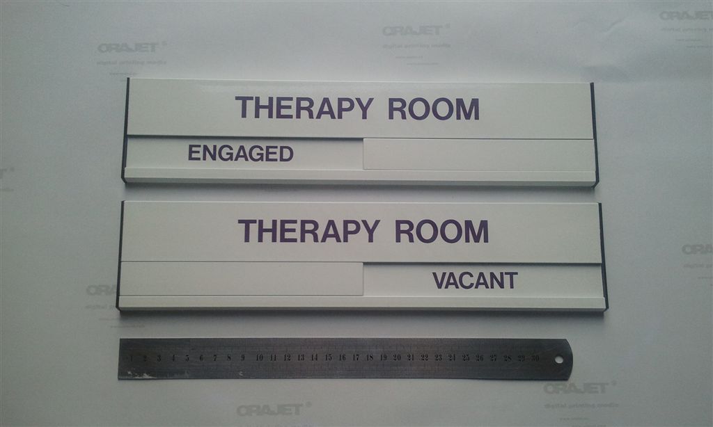 The Green I Signs Blog: powder coated door slider signs supplied ...