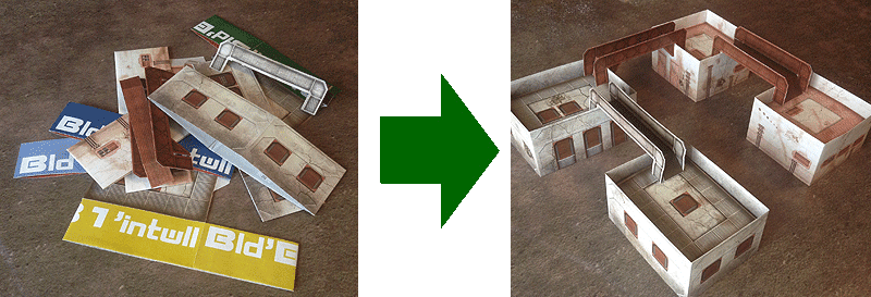 Wargame News and Terrain: Wargame Print: New Paper Model Sci-fi Style ...
