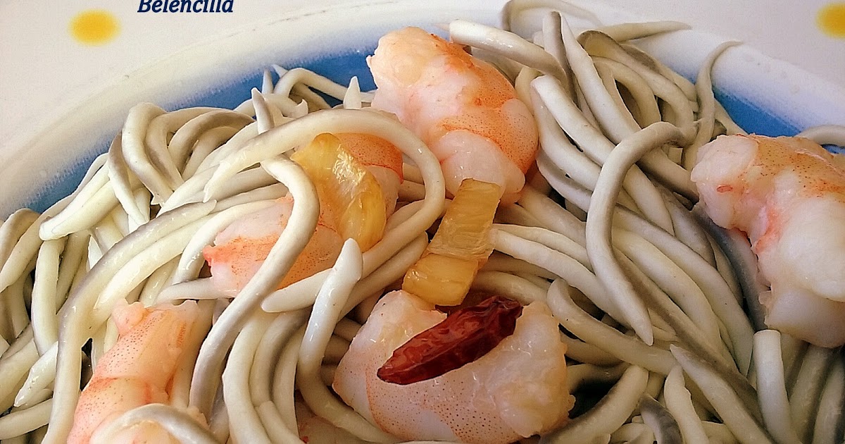 Gulas con gambas
