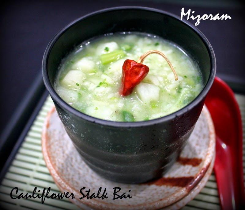 Cauliflower Stalk Bai - Mizoram Special - Ribbons to Pastas