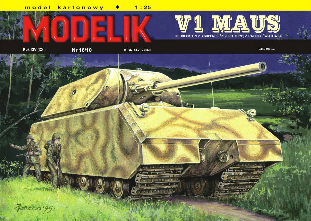 Damex Paper Models: Maus V1 Modelik - Relacja